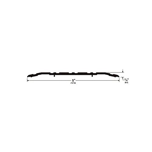 Pemko - 271A48 Fluted Saddle Threshold, Mill Finish Aluminum, 48"L x 5"W x 0.25"H