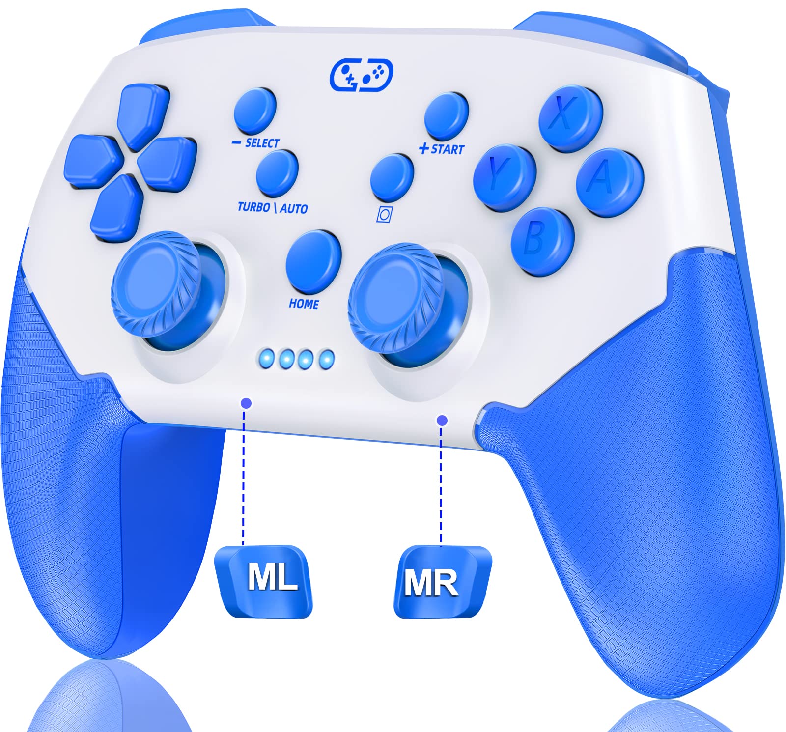 NinjaPlusOX Switch Controller, Wireless Switch Pro Controller Compatible with Nintendo Switch/Lite/OLED Controller Support PC/IOS/Android/with Programmable,Turbo, Wakeup, Vibration, APP