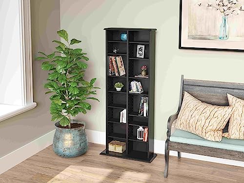 Prepac Double Media (DVD,CD,Games) Storage Tower, Black