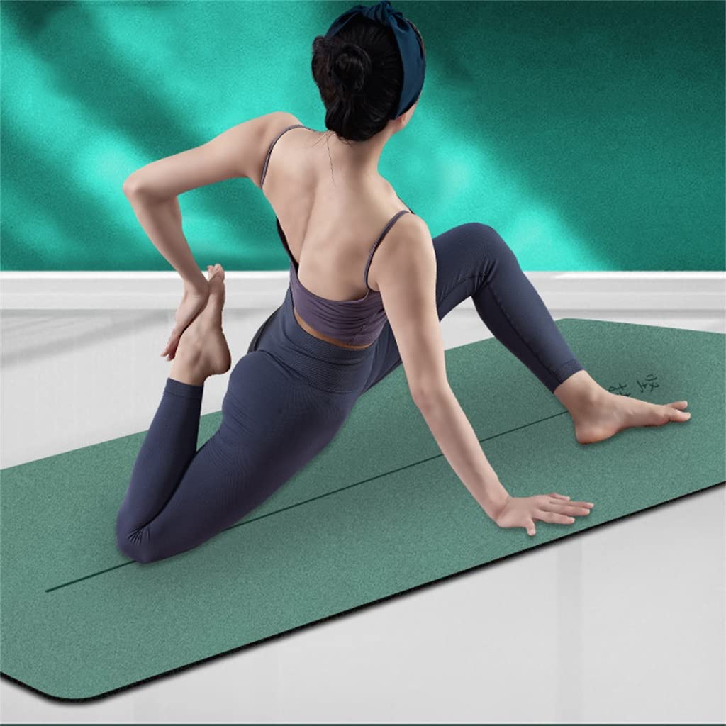 TOTOU Upgraded High-solid Matte PU Rubber Yoga Mat Sports Wear-resistant Customization Gym (Color : A, Size : As the picture shows)