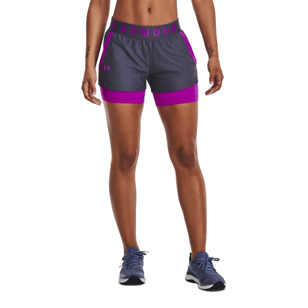 Under Armour Play Up 2-in-1 Shorts Tempered Steel/Strobe XL (US 16)