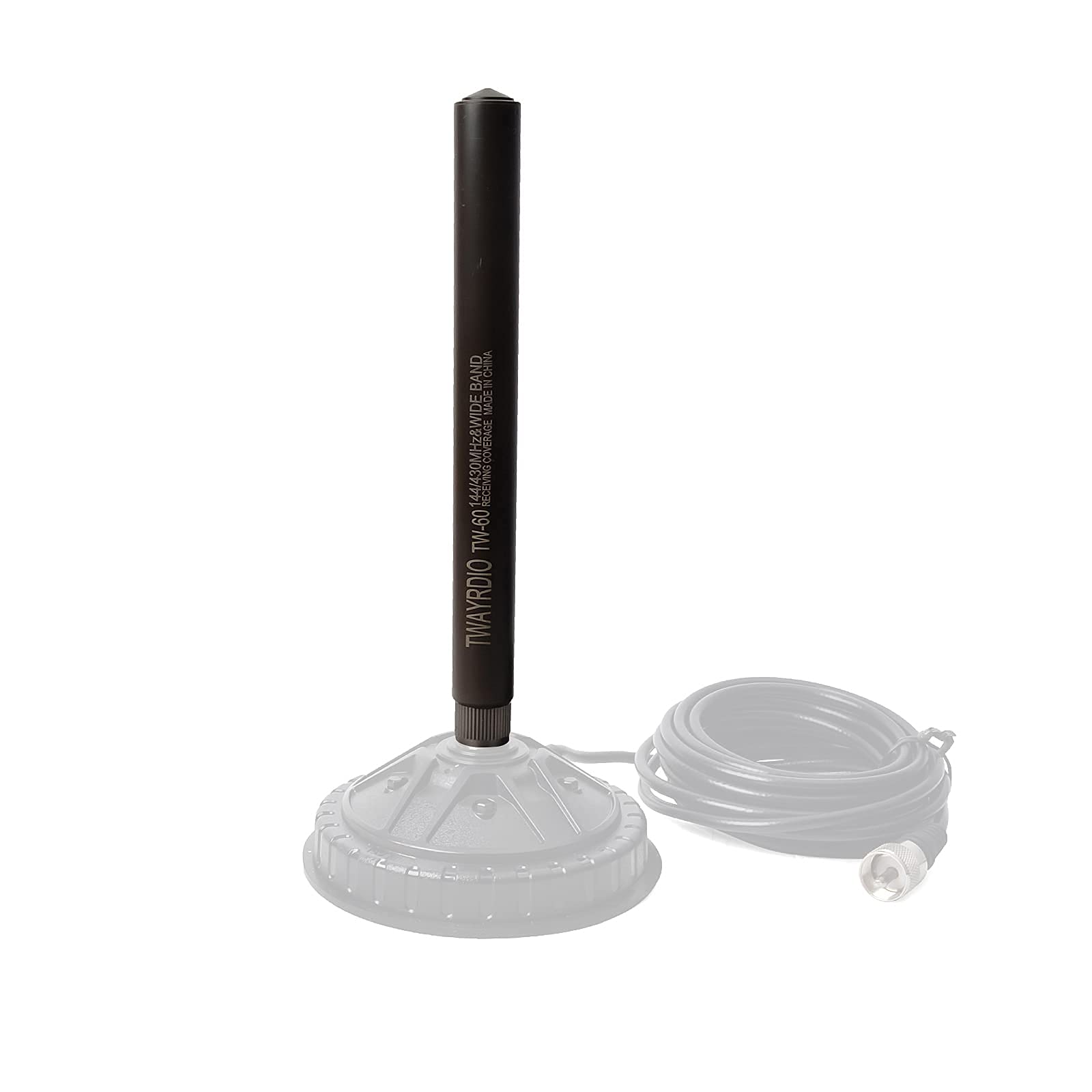 TWAYRDIO Amateur Mobile Antenna Dual Band VHF UHF 136-174MHz 400-470MHz PL259 Stubby Mobile Base Antenna