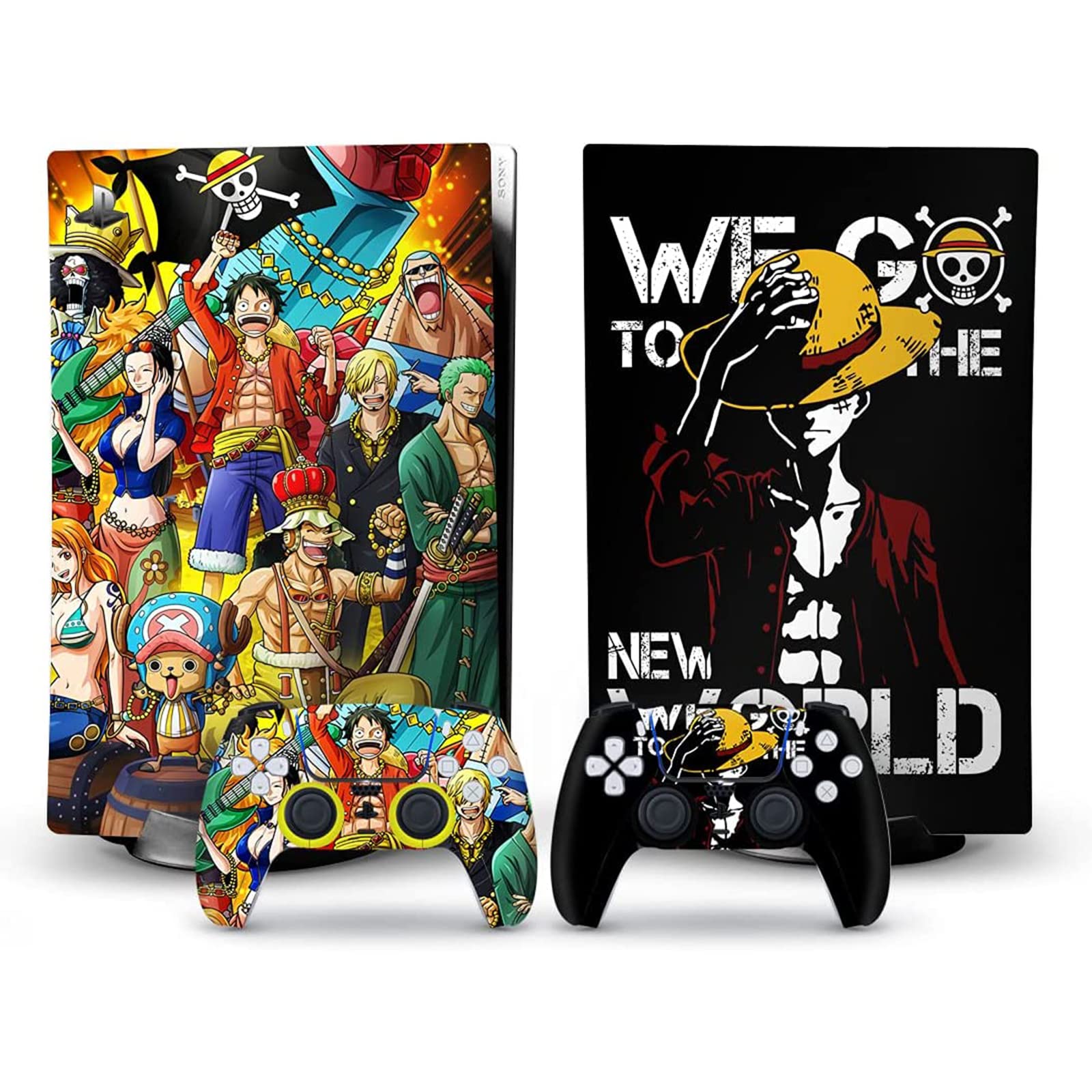 ZOA PS5 Disc Version Anime Skin for Console and Controllers Vinyl Cover Skins Wraps, Compatible with Playstation 5 (Disc Version)