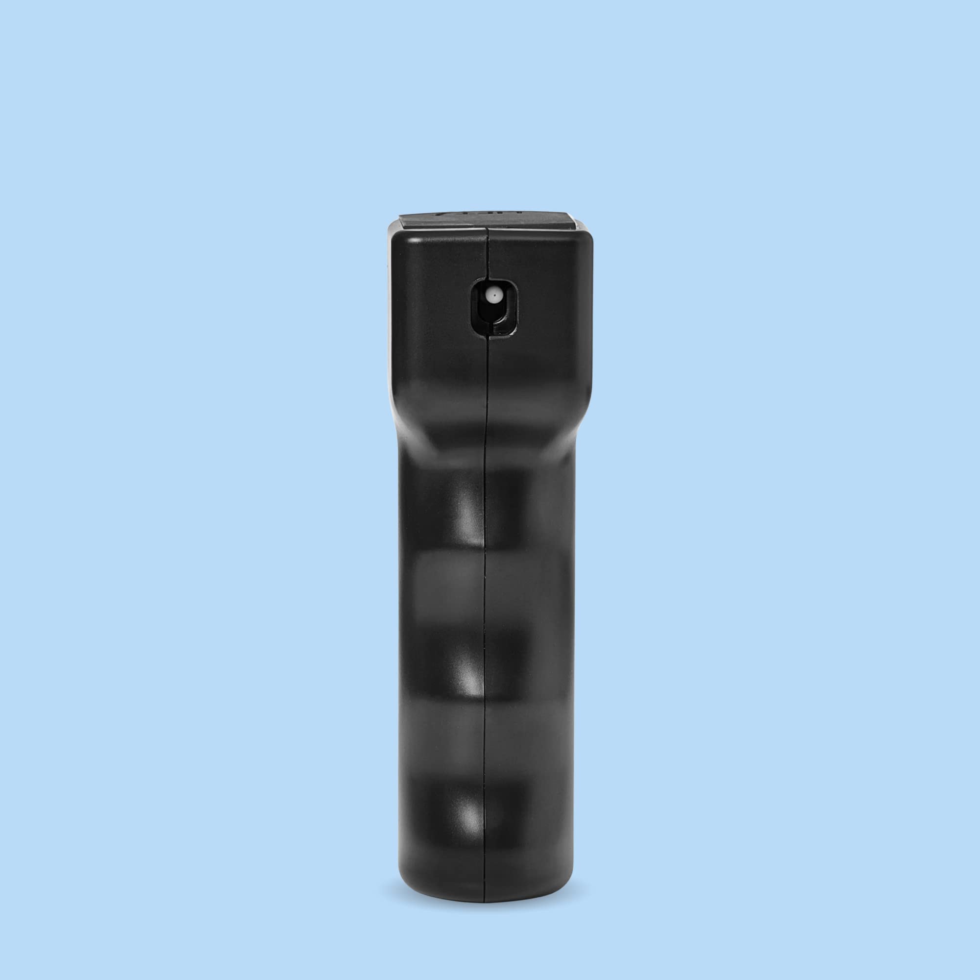 Plegium Standard Pepper Spray (Black) – Maximum Strength, 10 ft Range, 4-yr Battery (no Charging Needed)