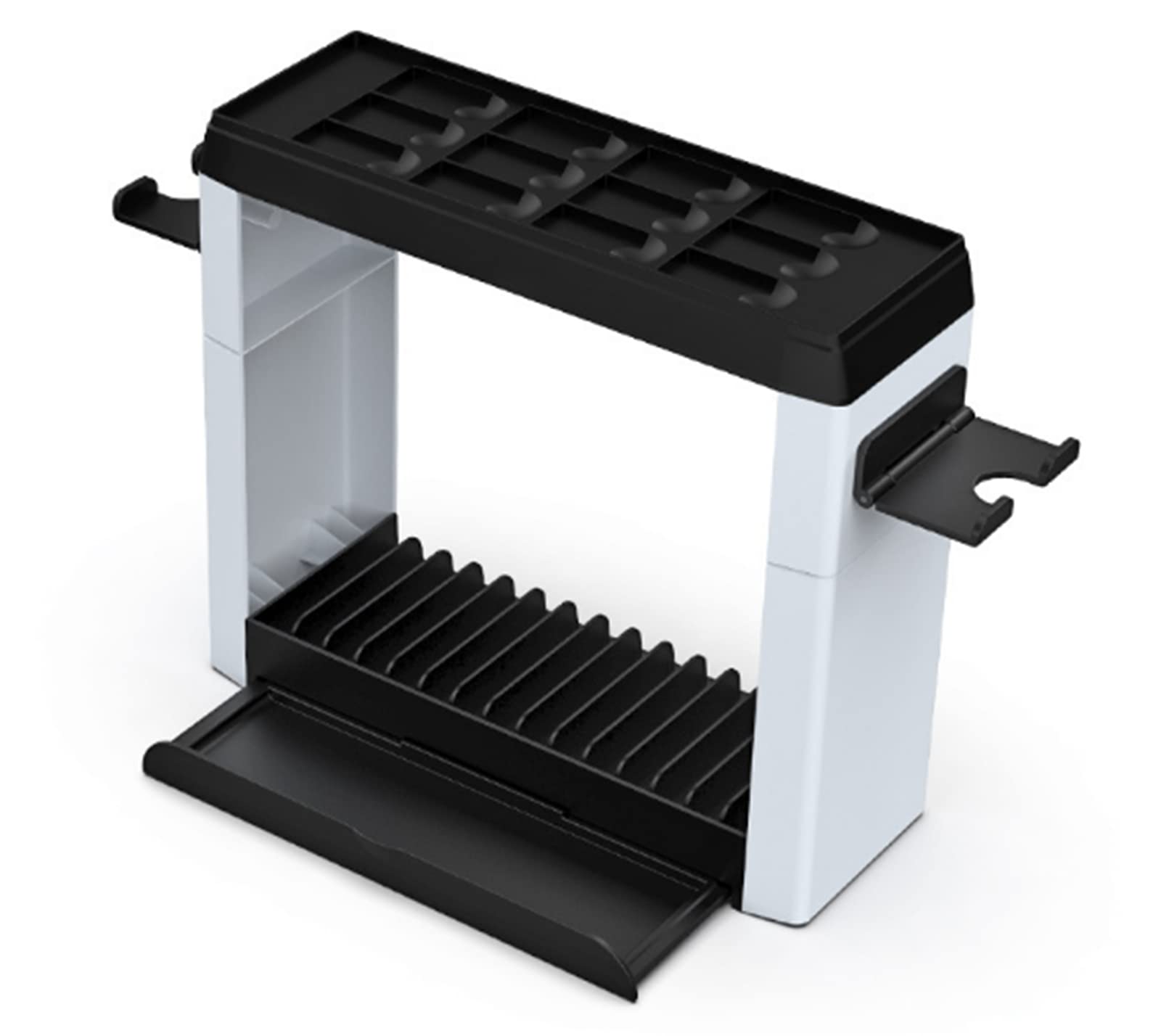 ZOAONWKS Games Organizer Holder for Nintendo Switch OLED Joy-Cons Pro Controller Switch Storage Station and Organizer Switch Storage Rack Stand Accessories kit (Black)