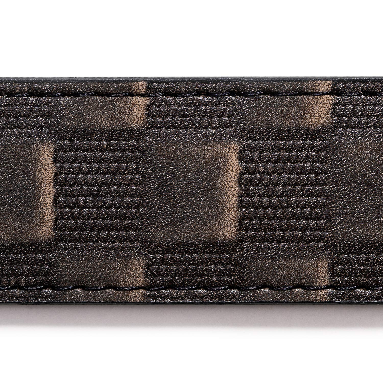 SlideBelts 1.25" Belt Strap (Faux Leather, Distressed Checkered, 48")
