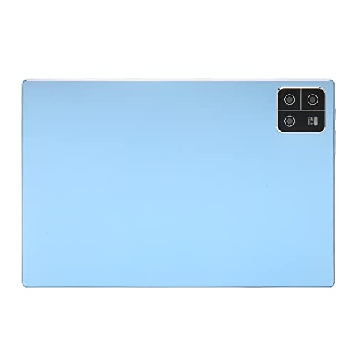 suick HD Tablet, 10.0 Inch 1920x1200 IPS US Plug 100-240V Tablet PC Octa Core Processor 8MP 16MP Dual Camera for Entertainment (Blue)
