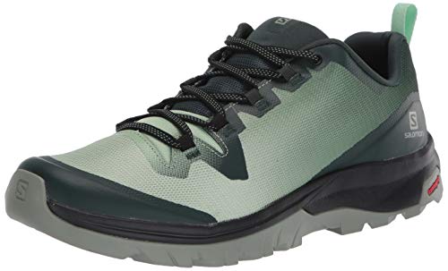 Salomon VAYA Hiking Shoes for Women, Green Gables/Spruce Stone/Shadow, 9