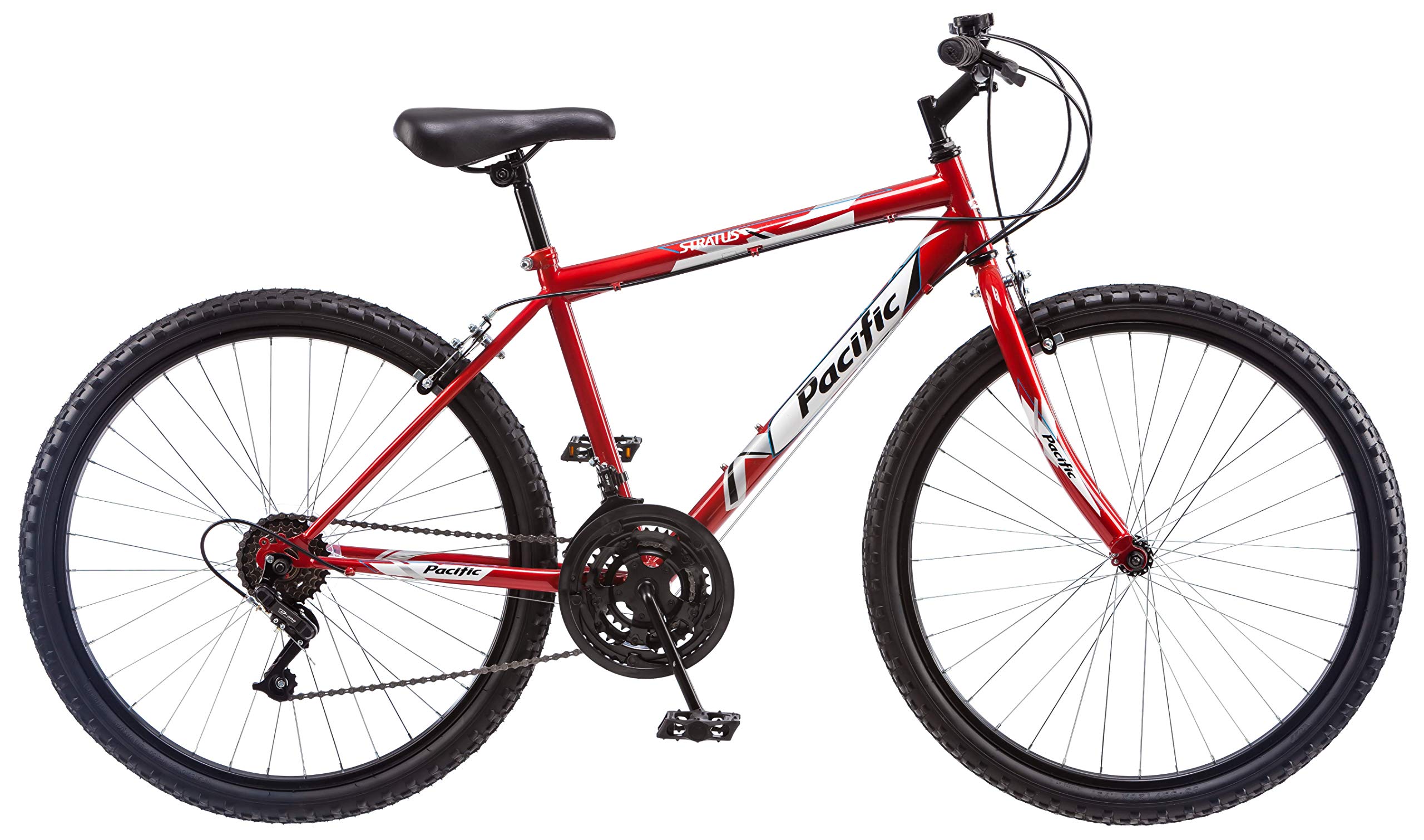 Pacific Stratus Mountain Bike, 26-Inch Wheels, Red
