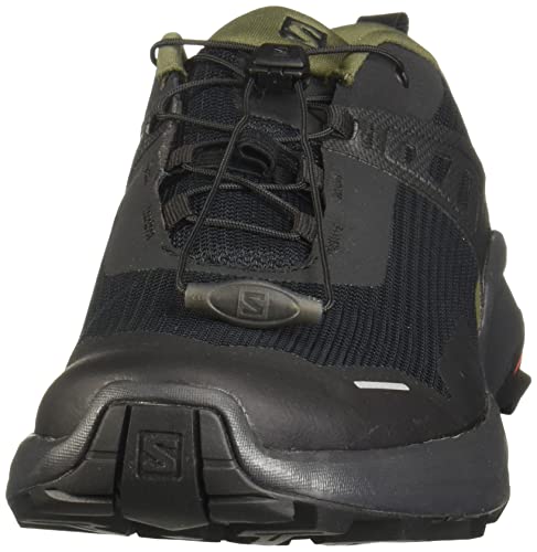 Salomon X Raise Hiking Shoes for Men, Black/Grape Leaf/Phantom, 7.5