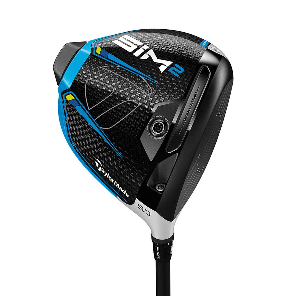 TaylorMade SIM 2 Driver Mens Right Hand Graphite Stiff 10.5 Degree HZRDUS Smoke Blue RDX