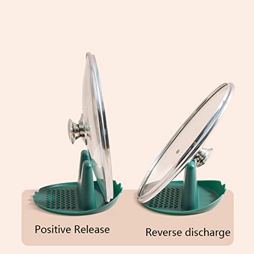 SEYFI Non-Slip Pot Lid Rack, Plastic Kitchenware Dividers Holder, Cutting Board Stand, Spoon Rest, for Bakeware, Serving Trays, Reusable