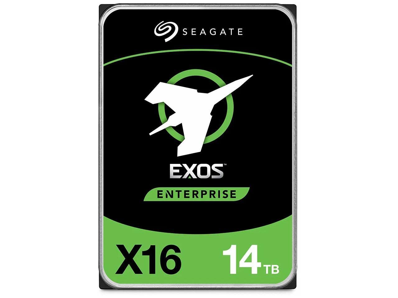 Seagate Exos X16 14TB 7200 RPM SATA 6Gb/s 256MB Cache 3.5-Inch Internal Data Center HDD Enterprise Hard Drive (ST14000NM001G) (Renewed)