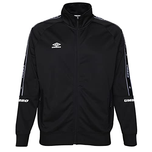 Umbro Men's Standard Taped Track TOP, Black, XX-Large