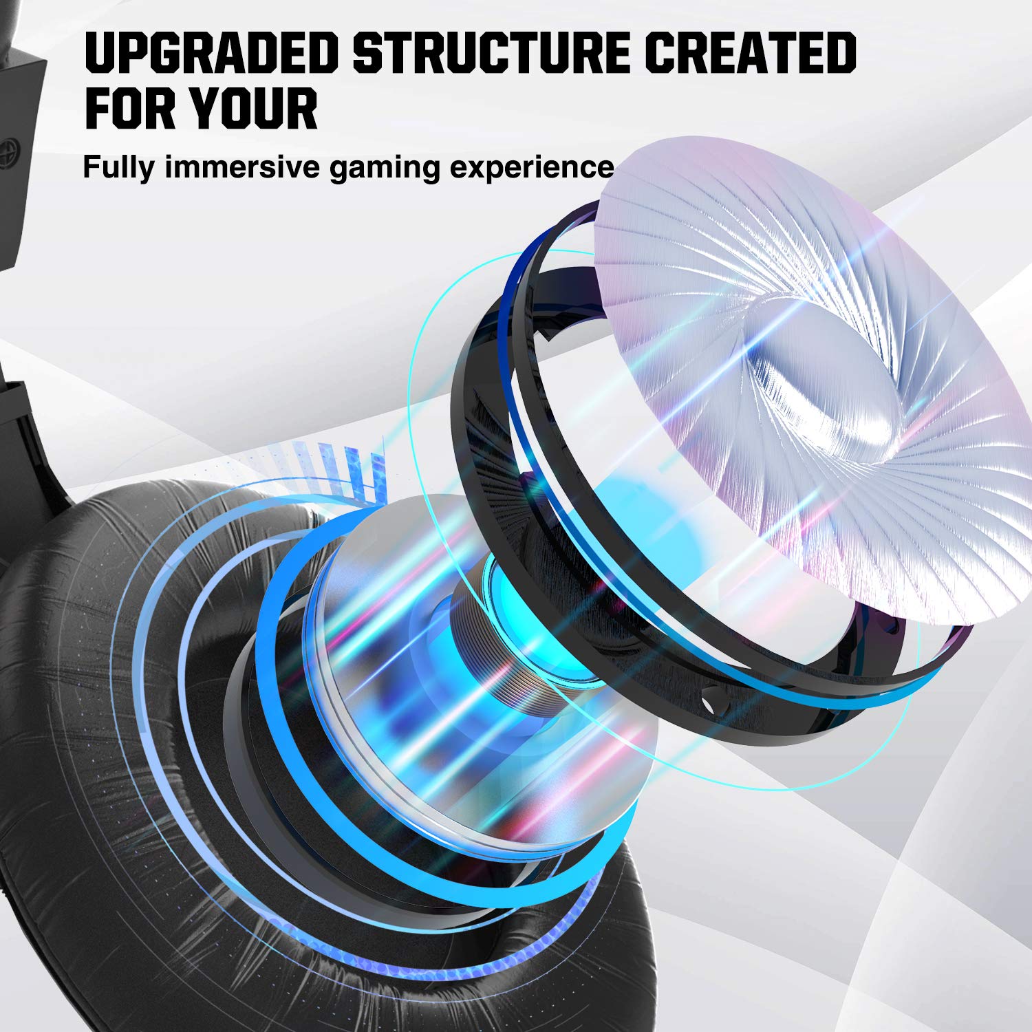 SENICC 2 Pack Gaming Headset for PS4, Xbox One, PC, Mobile Phone, Nintendo Switch, Over Ear Headphones with Mic Volume Control, Lightweight 3.5mm Wired Headset for Women Man Kids