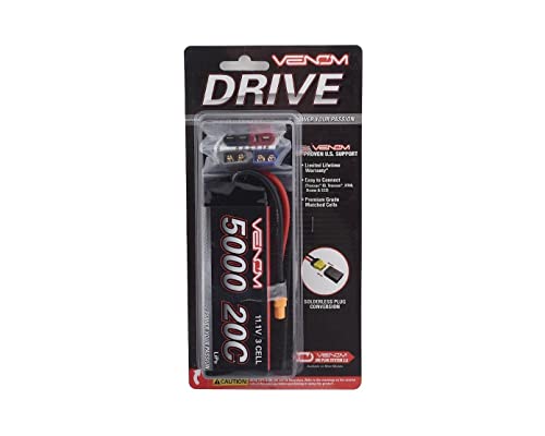 VVenom Power 3S LiPoo 20C BBattery Pack w/UNI 2.0 Connector (11.1V/5000mAh) VNR1582 1582