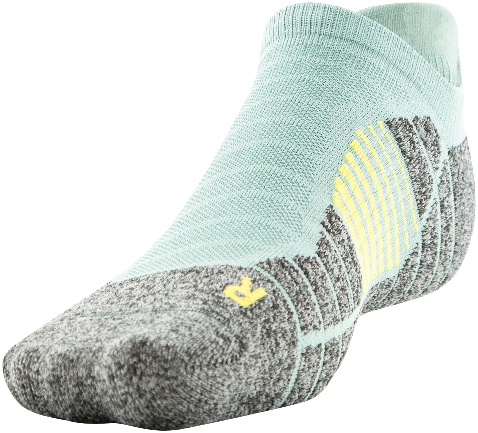 Under Armour Adult Elevated+ Performance No Show Socks, 3-Pairs, Fresco Green Assorted, Large