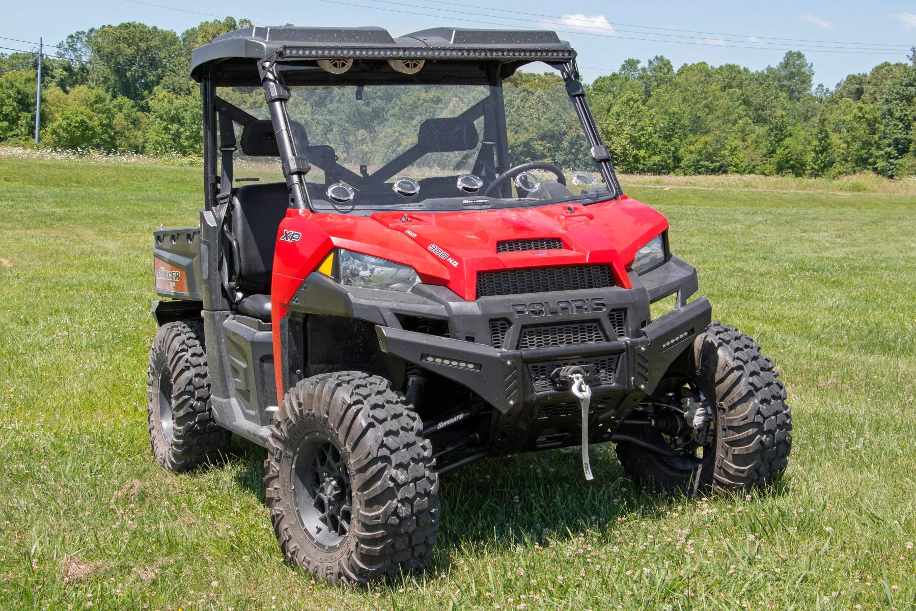 Rough Country Full Vented Windshield for Polaris Ranger - 98232010