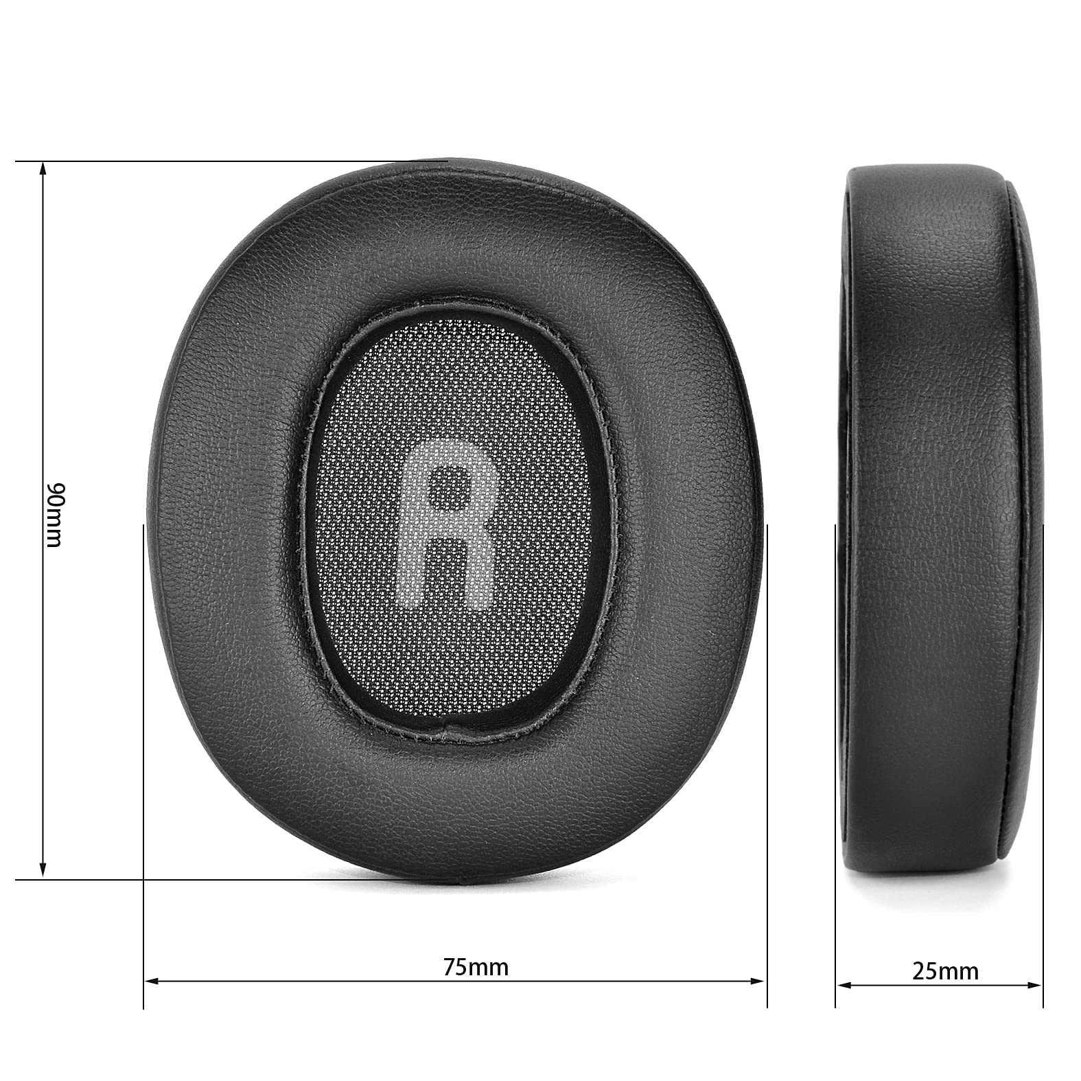 Tune 750BT Earpads - Replacement Ear Cushion Compatible with JBL Tune 700BT / 710BT / 700BTNC / 750BT / 760BTNC Headphone,Softer Protein Leather, High-Density Noise Cancelling Foam (Black)