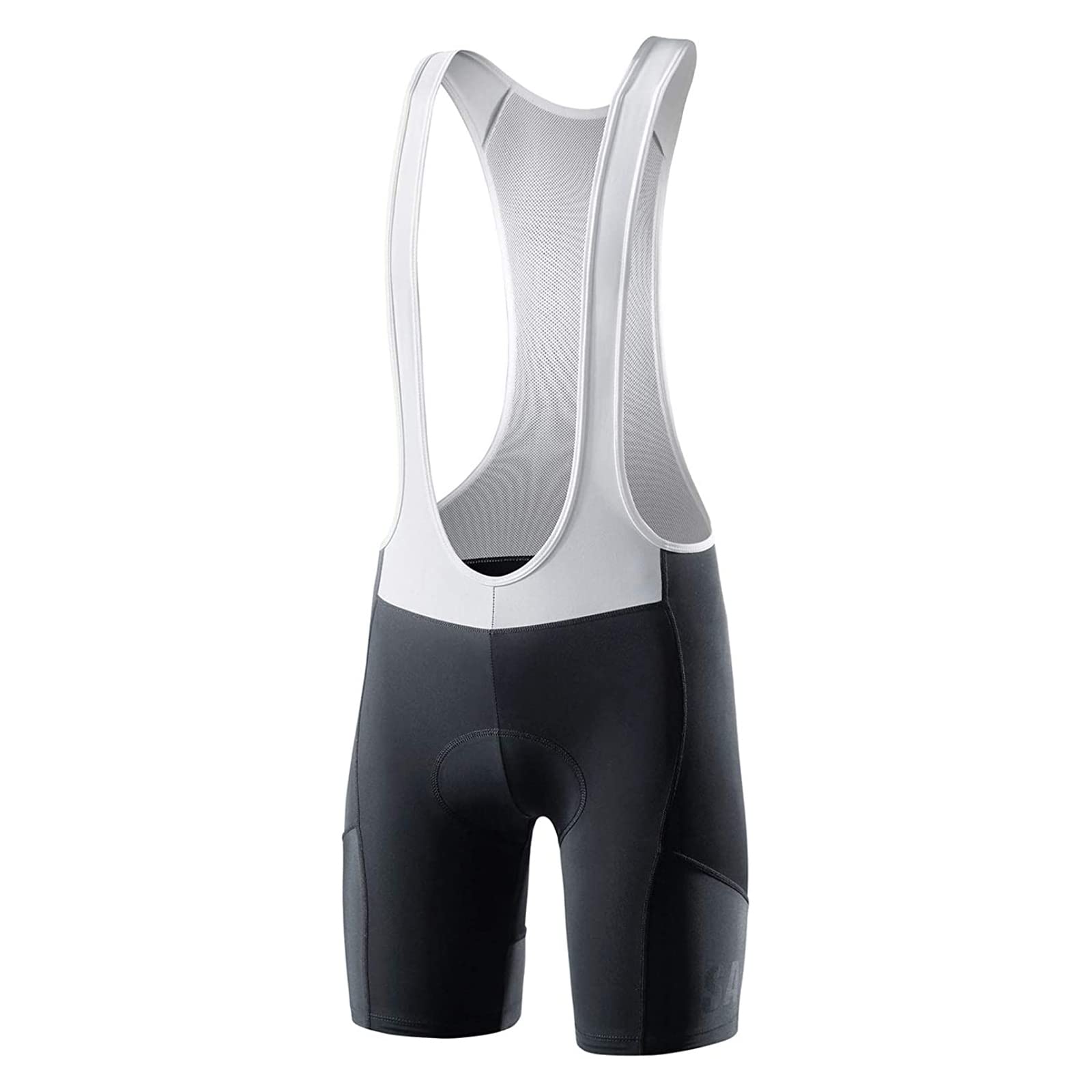 Santic Men's Cycling Bib Shorts 4D Padded Breathable Road Bike Cycling Bibs Biking Bicycle Gel Long Travel White