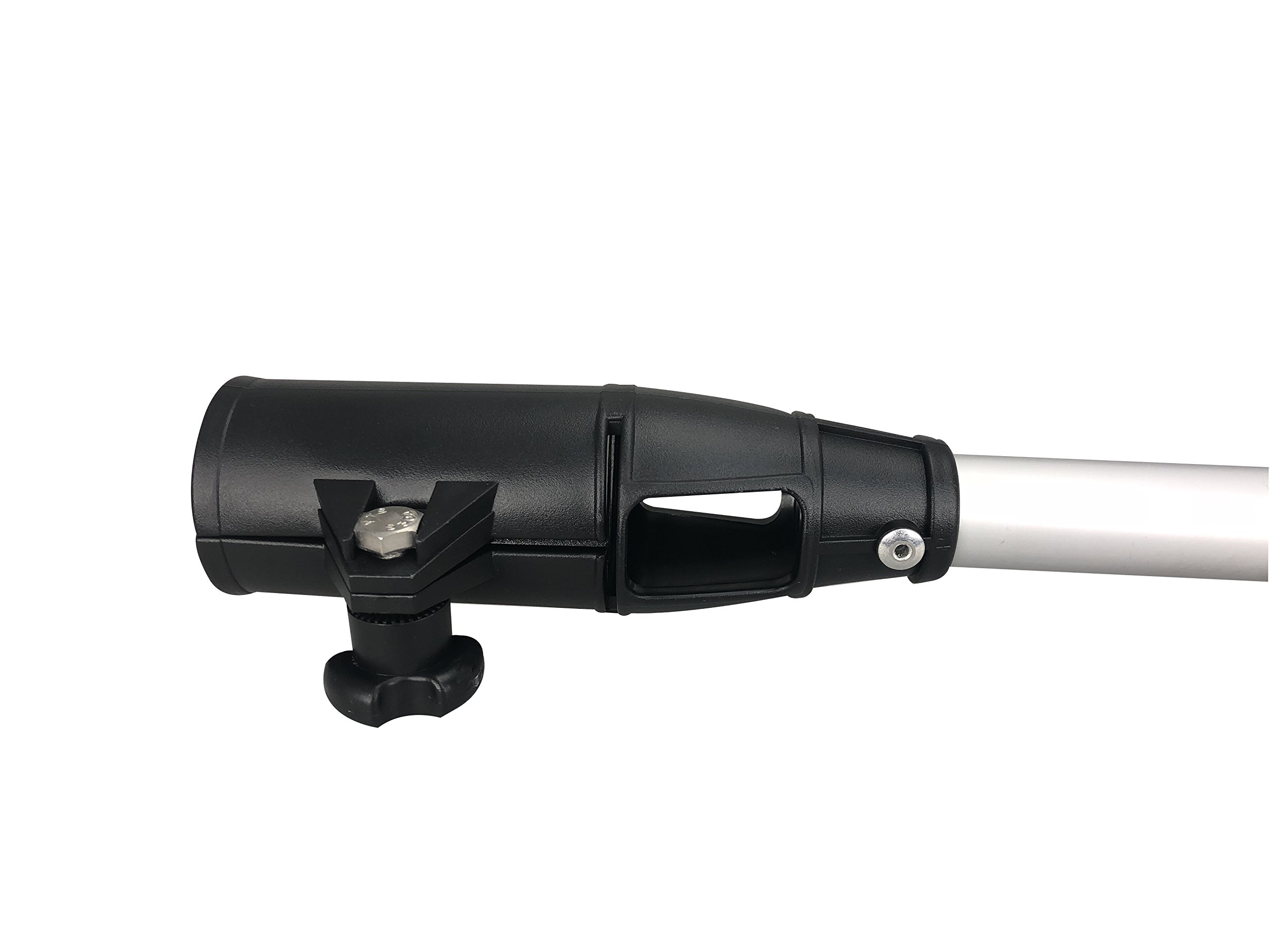 Pactrade Marine Boat Tiller Handle Extension Ergonomic Grip Anodized Aluminum Tubing Suitable for Outboard and Hand-Operated Universal Trolling Motor (Fixed Length 29")