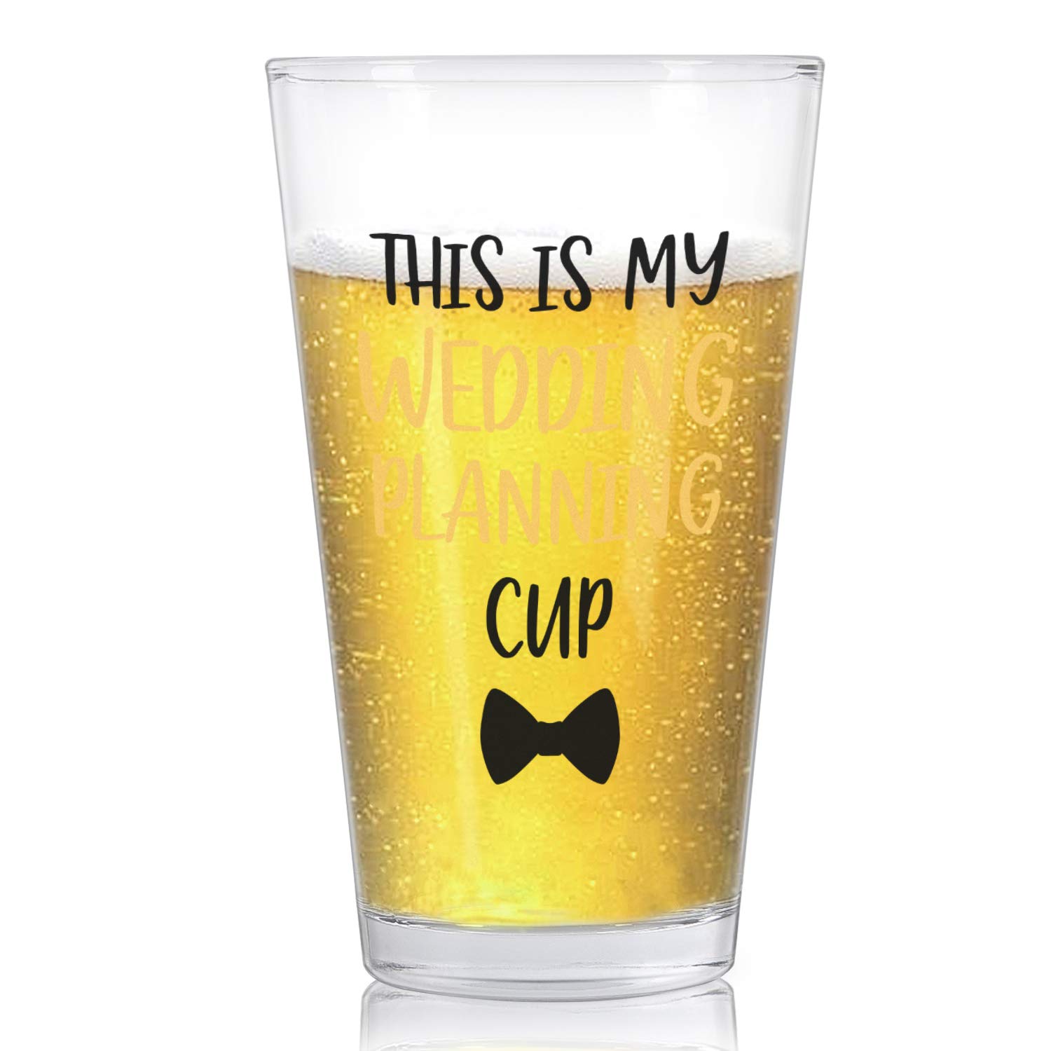This is My Wedding Planning Glass Set for Wedding – Unique Engagement Gifts For Him and Her – Perfect Engagement Present, Wedding Gift, Bridal Shower Gift Set of 2 with Beautiful Gift Box