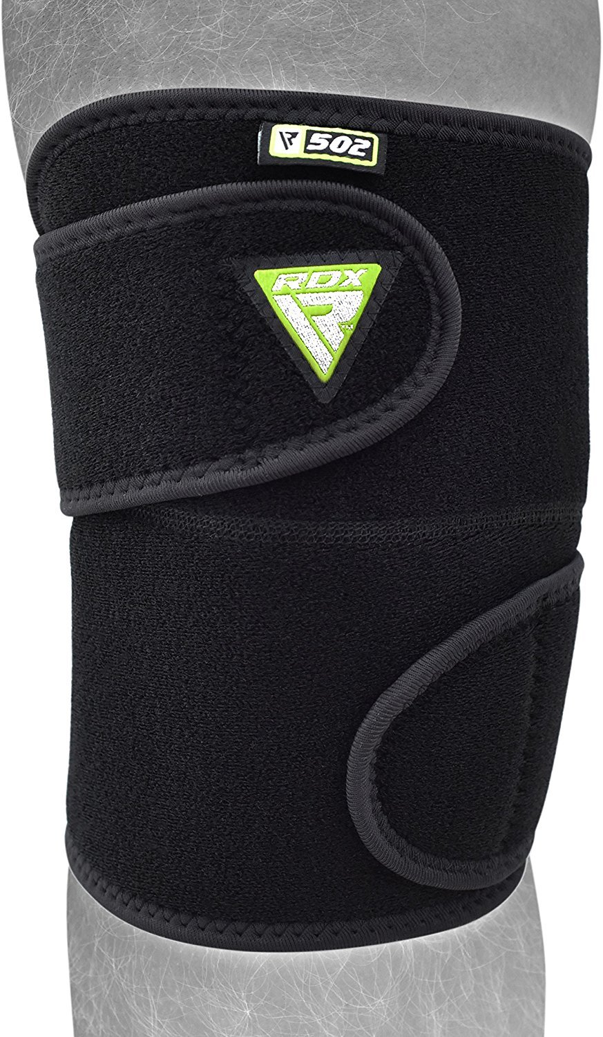 RDX Knee Support Brace, Adjustable Elasticated Compression Guard for Tendonitis, Joint Pain Relief, Arthritis, ACL, Meniscus Tear, Strain Protector for Sports Workout. SOLD AS SINGLE ITEM.