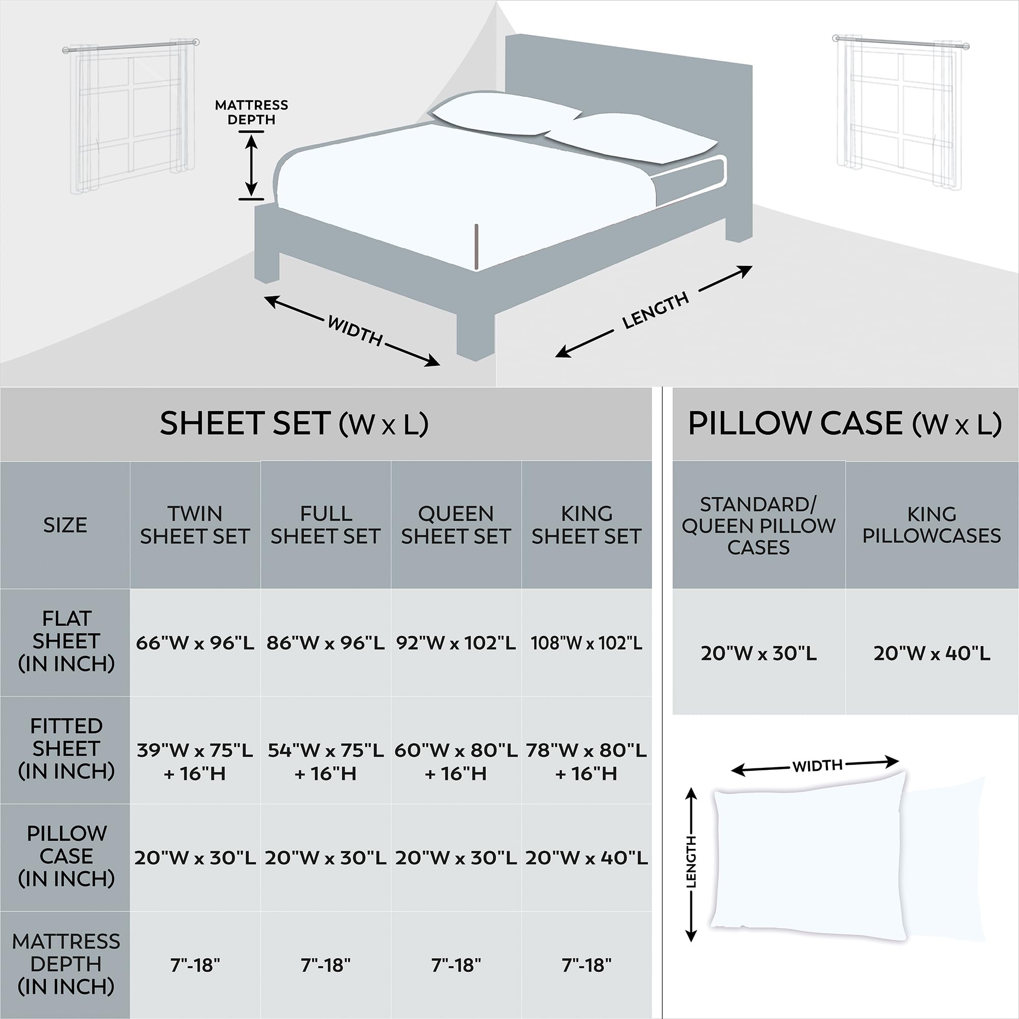 Purity Home Full Bed Sheet Set, 400TC 100% Cotton Bed Sheets, Hotel Quality Snow Sheet Set, Skin Friendly Cooling Bed Sheets with Deep Pockets, Hotel Luxury Sheets for Full Bed - White