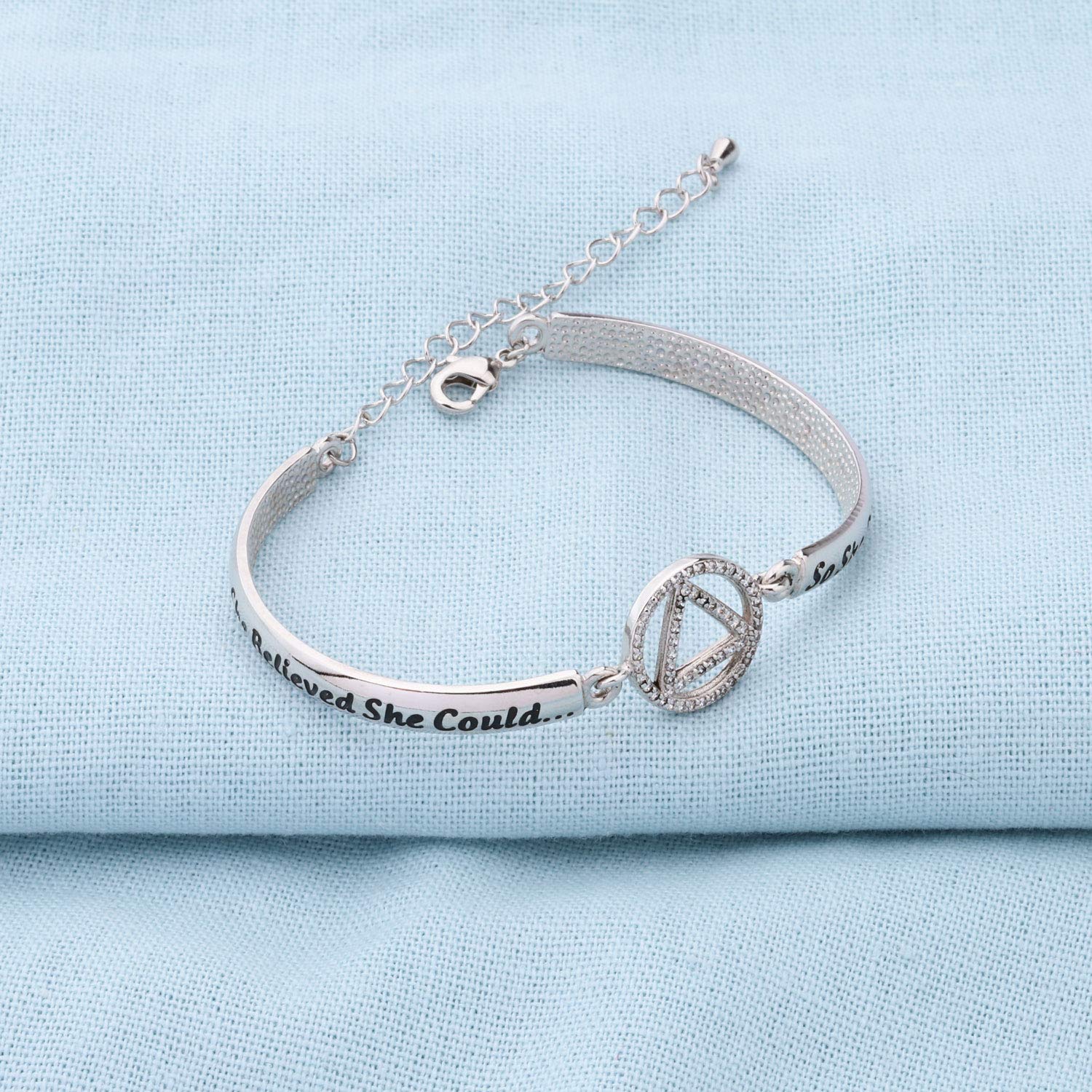 TIIMG Recovery Gift Sobriety Gift AA Gift Sober Recovery Jewelry AA Jewelry
