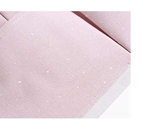 Over The Door Magzine Storage Pockets, Cotton and Linen Waterproof Closet Storage Hanging Bag Organizer (7-Pocket, Pink)