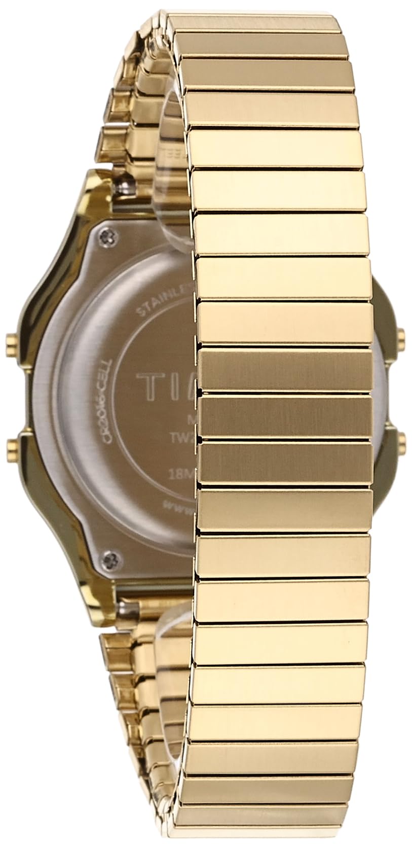Timex T80 34mm unisex-adult Watch โ Gold-Tone with Stainless Steel Expansion Band