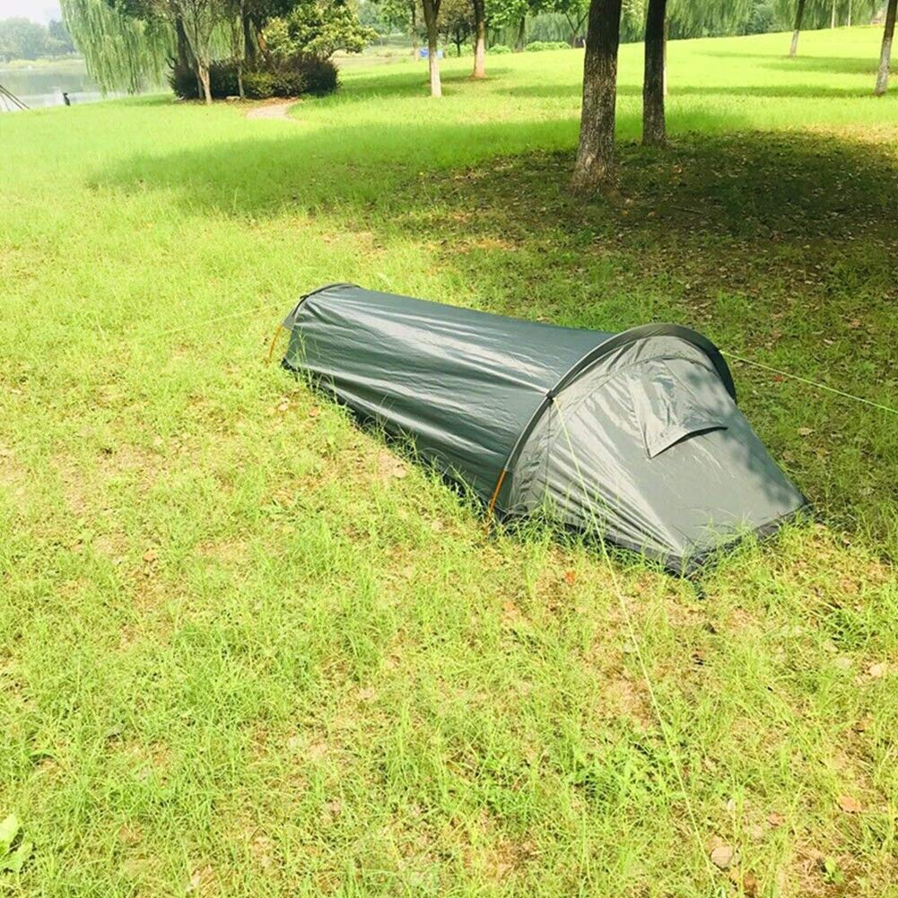 Ultralight Bivvy Bag Tent,with Wind Rope&Tent Pegs & Outer Bag,Compact Single Person Waterproof Ventilated Tent for Camping, Outdoor Survival