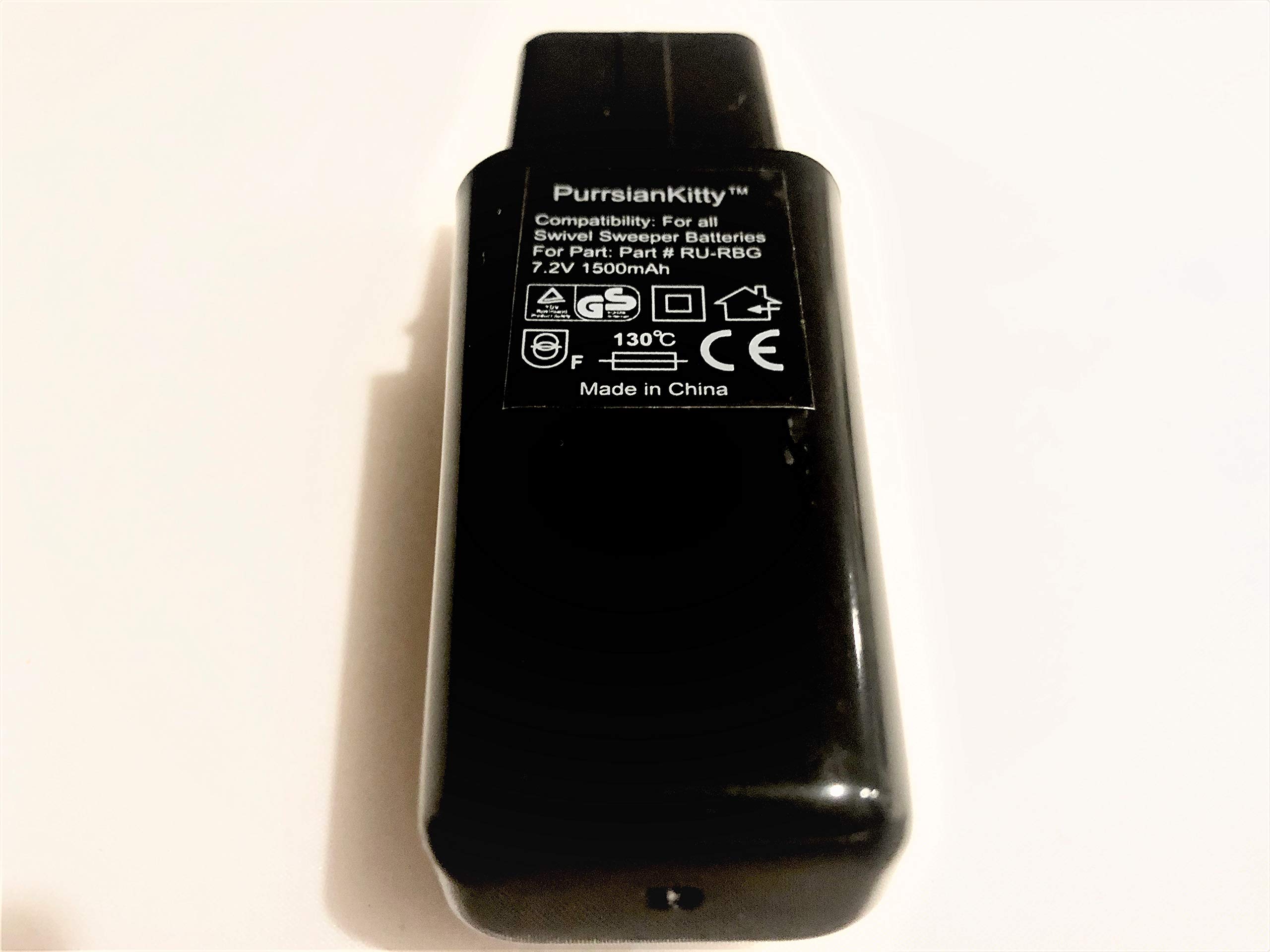 PurrsianKitty Battery Compatible with Swivel Sweeper G1 G2 G3 G6 G8 Max - Compatible with Part # RU-RBG - 7.2V 1500mAh Ni-MH Black