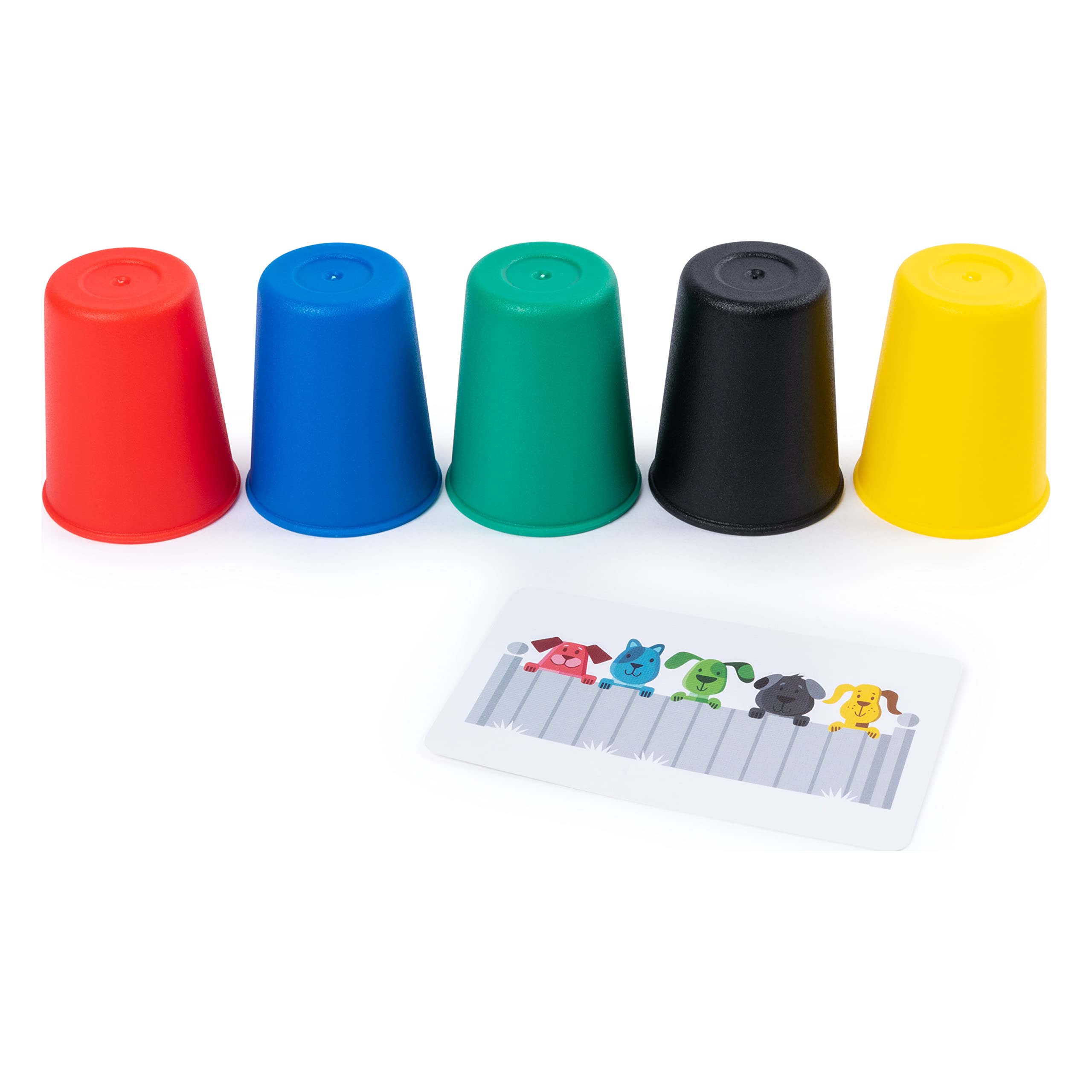 Quick Cups, Match βnβ Stack, Cup Stacking Family Game for Kids Aged 6 and up, by Spin Master Games
