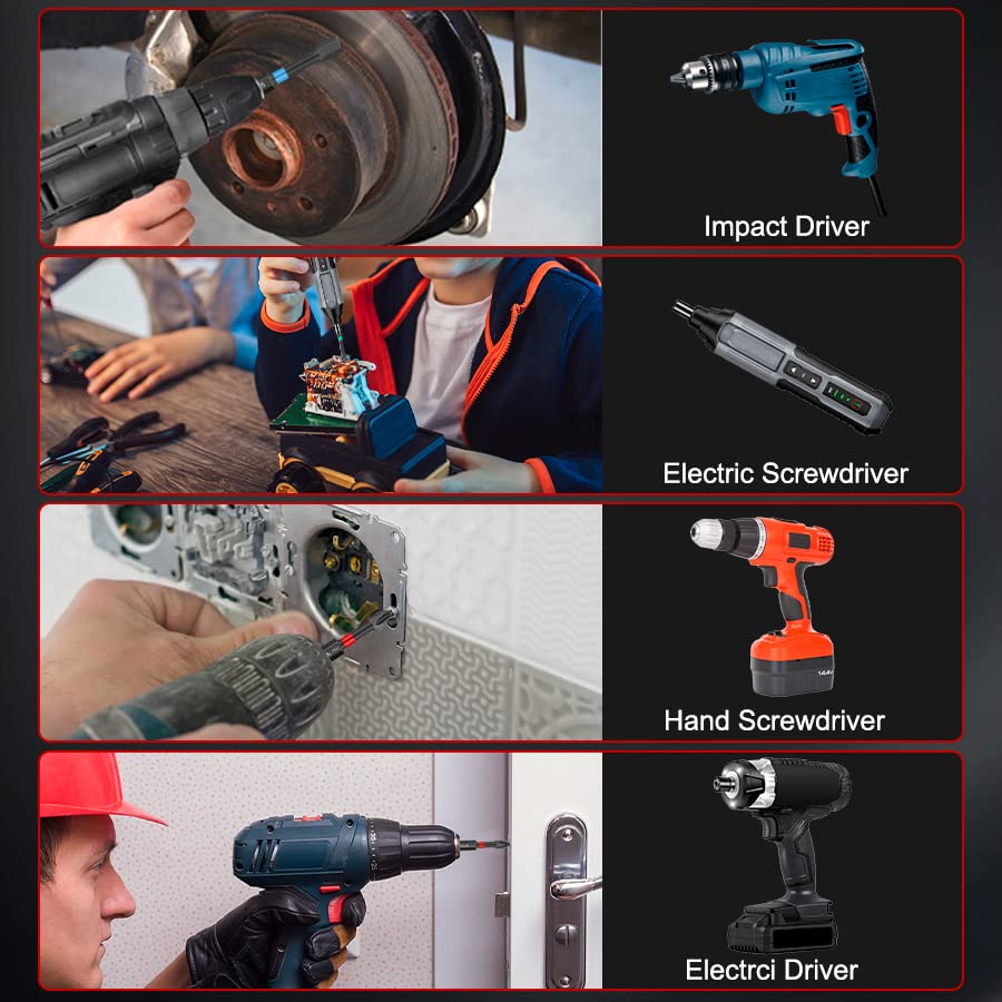 t25 torx bits for impact driver,SuSuMu 20 Pieces T25 2 In. Impact Tough Magnetic #25 Torx Head Power Bits, S2 Alloy Steel T25 Screwdriver Bits Set
