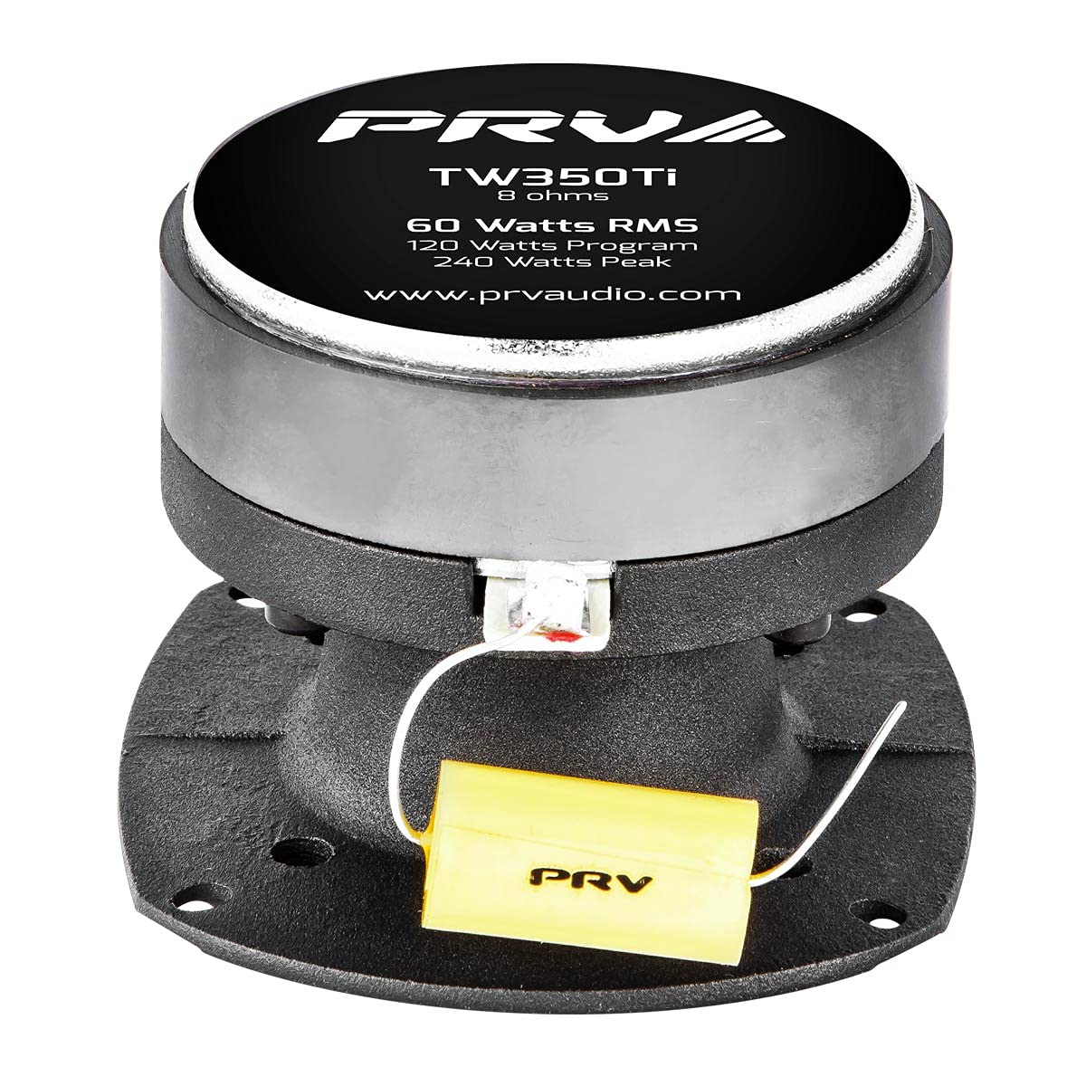 PRV Audio TW350Ti 60 Watts RMS Titanium Bullet Super Tweeter 8 Ohms