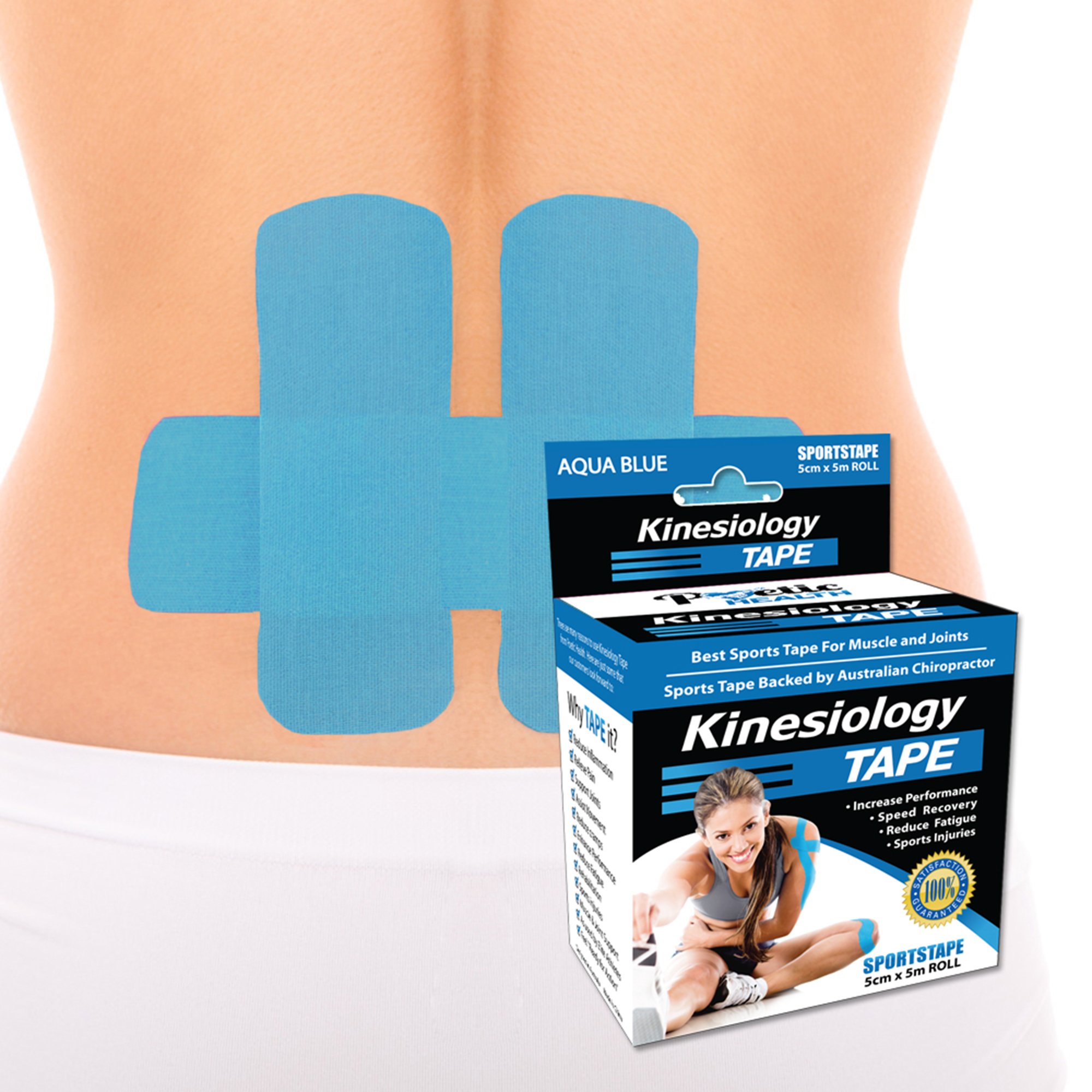 Poetic Health Kinesiology Sports Tape for Support & Pain ReliefDeveloped By Leading Chiropractic Doctor