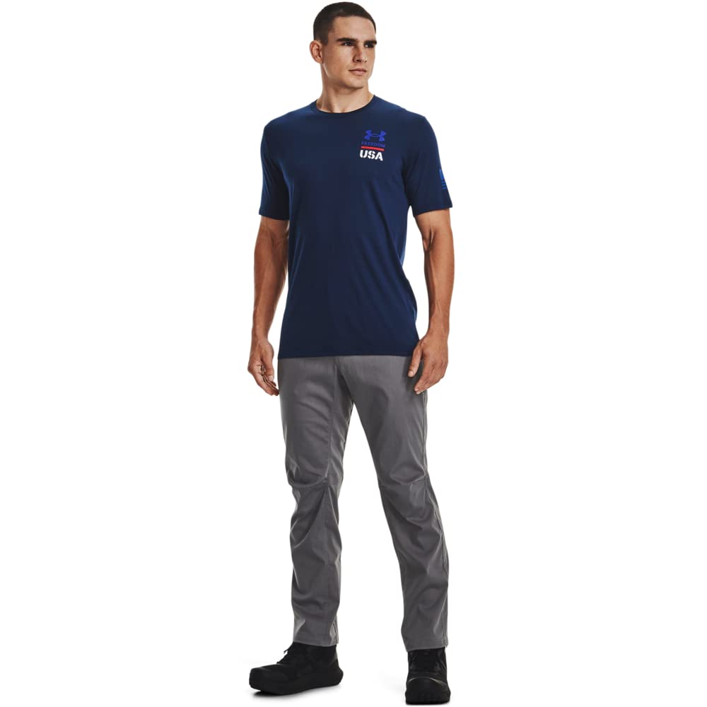 Under Armour Men's Freedom USA T-Shirt, Academy (408)/Steel, Large