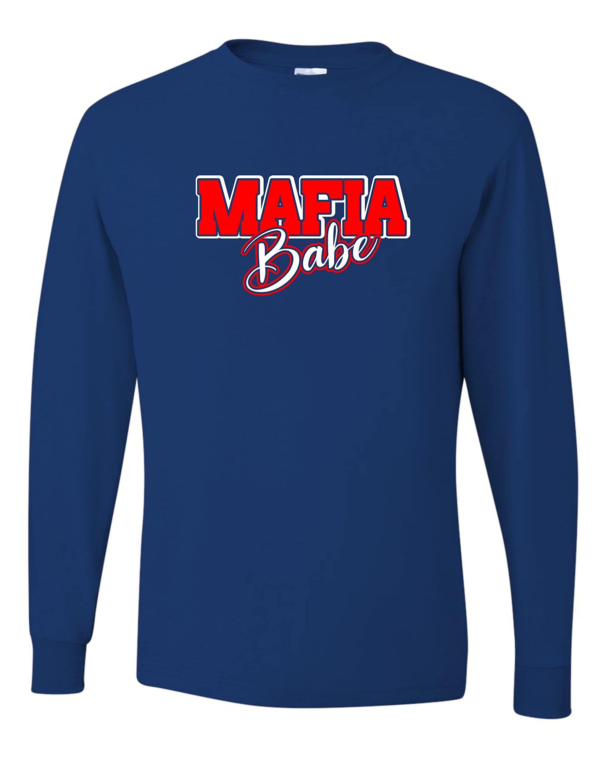 XX-Large Royal Mens Mafia Babe Long Sleeve T-Shirt