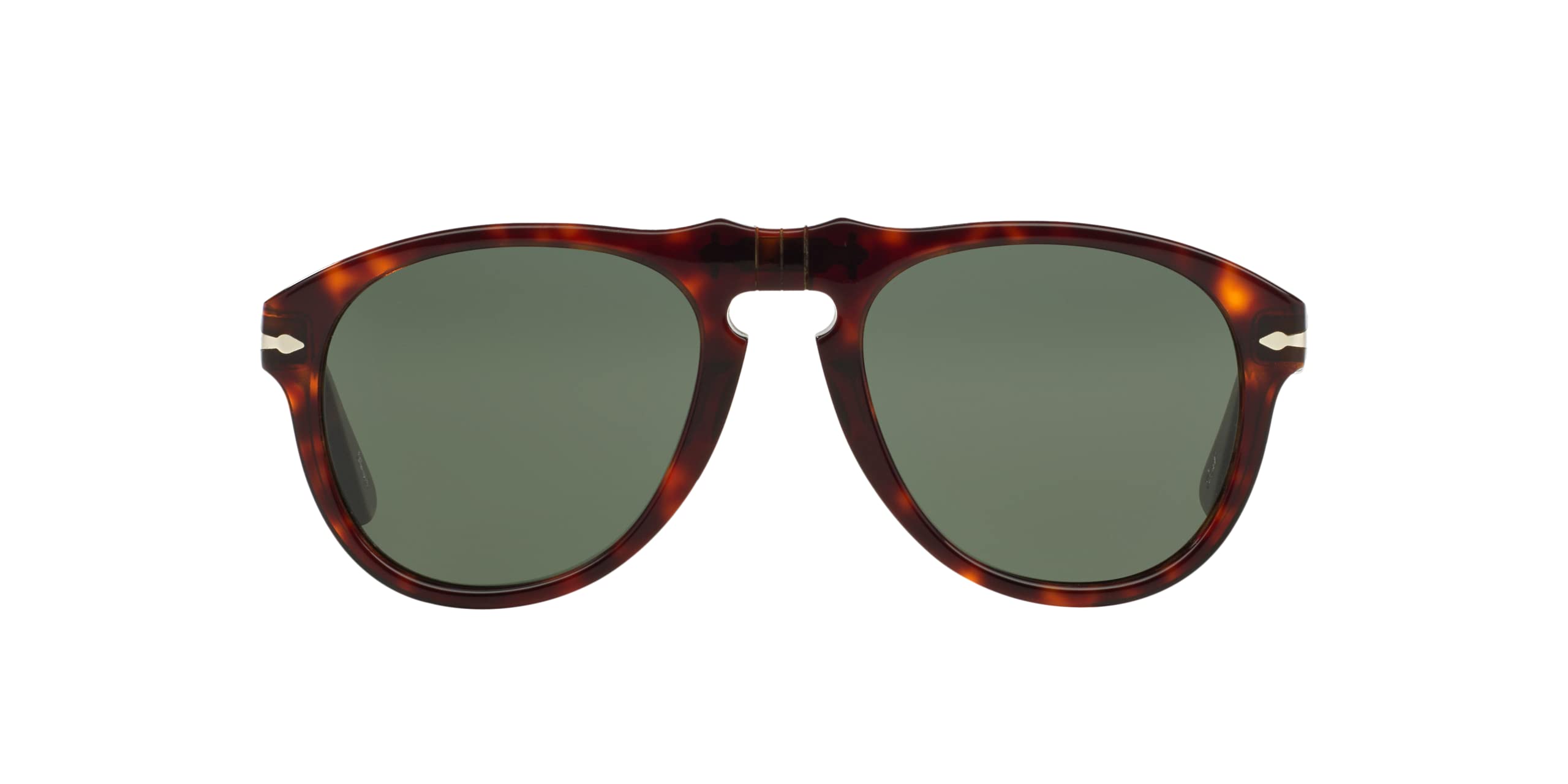 Persol PO0649 Aviator Sunglasses, Havana/Green, 54 mm