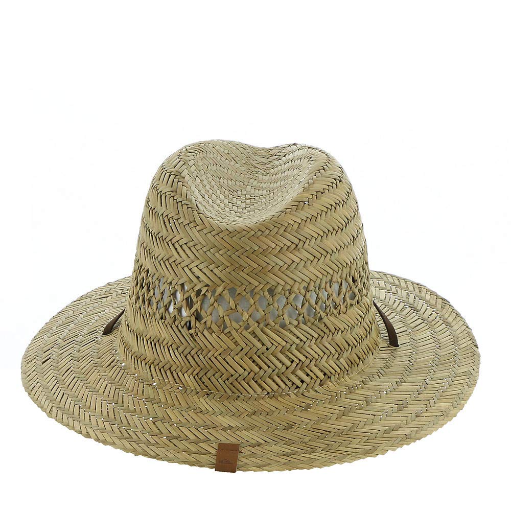 Quiksilver mens Jettyside Wooven Straw Design Hat, Natural Brown, Large-X-Large US