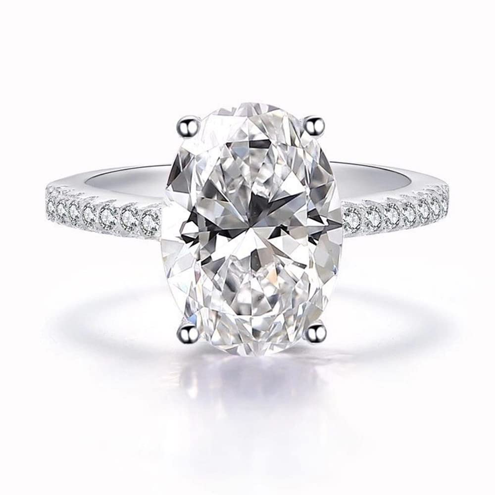 WANMEIL 18K Plated Silver Women Wedding Rings 2.5 Carat Oval Cut Cubic Zirconia Engagement Ring for Her (9)