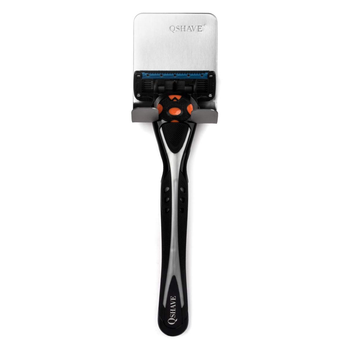 Qshave 4 PCS New Men Shaving Shaver Shelf 304 stainless steel Razor Holder Shaving Razor Rack Bathroom Viscose Razor Hook