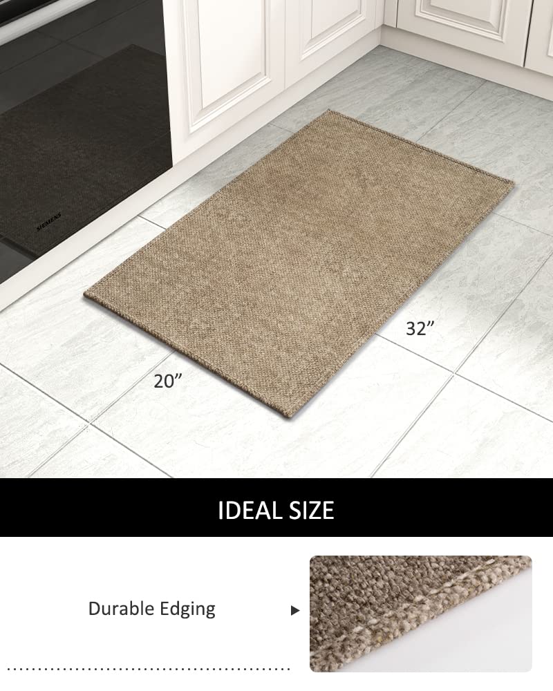 tchdio Kitchen Rug-Rubber Backing Non Skid Kitchen Mats for Floor-Absorbent Quick Dry Washable Kitchen Rugs-Kitchen Runner Rug Kitchen Floor Mats for in Front of Sink Laundry Room Bathroom etc.