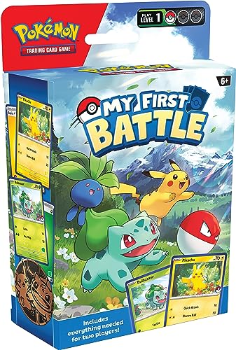 PokĆ©mon TCG: My First BattleāPikachu and Bulbasaur (2 Ready-to-Play Mini Decks & Accessories)