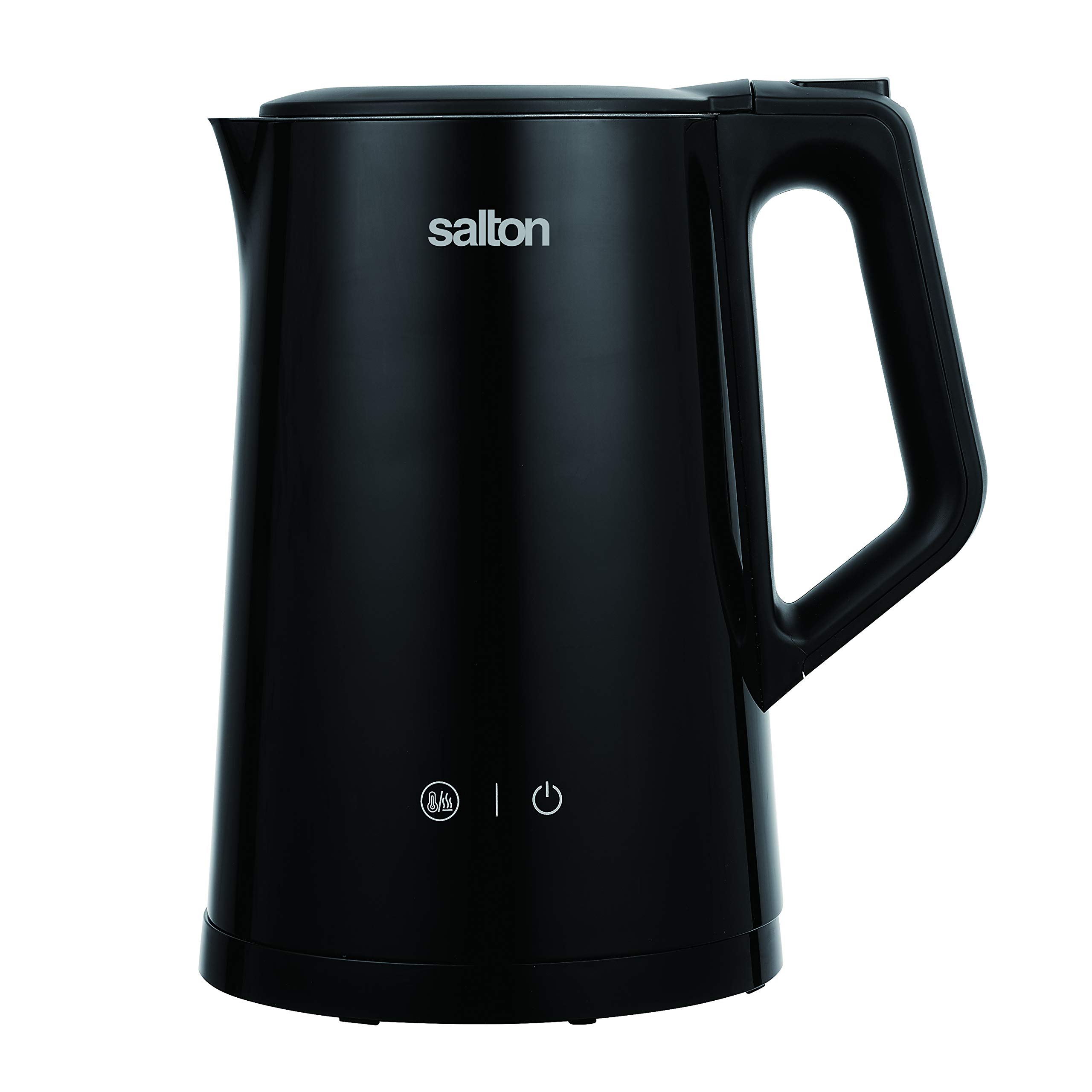 Salton JK1956 Cool Touch Digital Temperature Control, 1.5 L Electric Kettle, Black