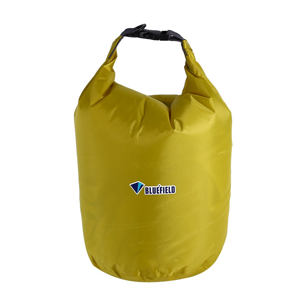 Waterproof Dry Bag Set, Folded Floating Storage Bag Waterproof Material 3 Colors and 4 Capacities for Floating for Swimming(Bean Green Small 20L)