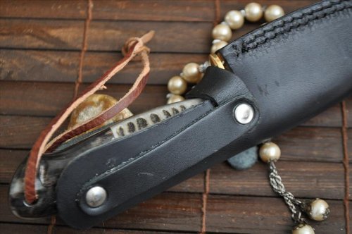 Perkin - Custom Damascus Handmade Hunting Knife - Bushcraft Knife