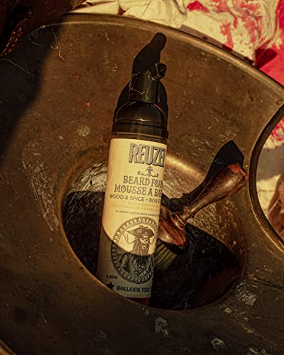 Reuzel Wood and Spice Beard Foam, Deodorizes Beard, 2.36 oz