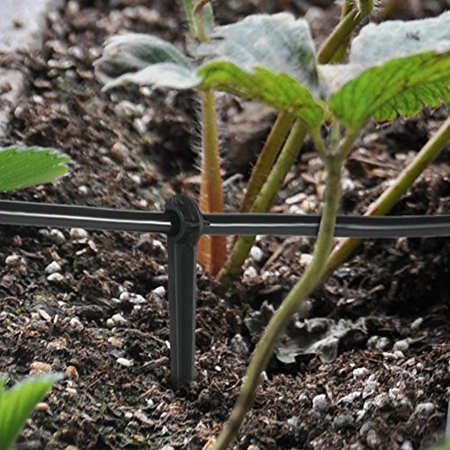 Ritioner Set of 100 Drip Emitters Perfect Tube, Adjustable 360 Degree Water Flow Drip Irrigation System for Watering System.